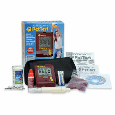 Advocate Pet Test Dog Cat Blood Glucose Meter Kit w/ Test Strip PT-100 ...