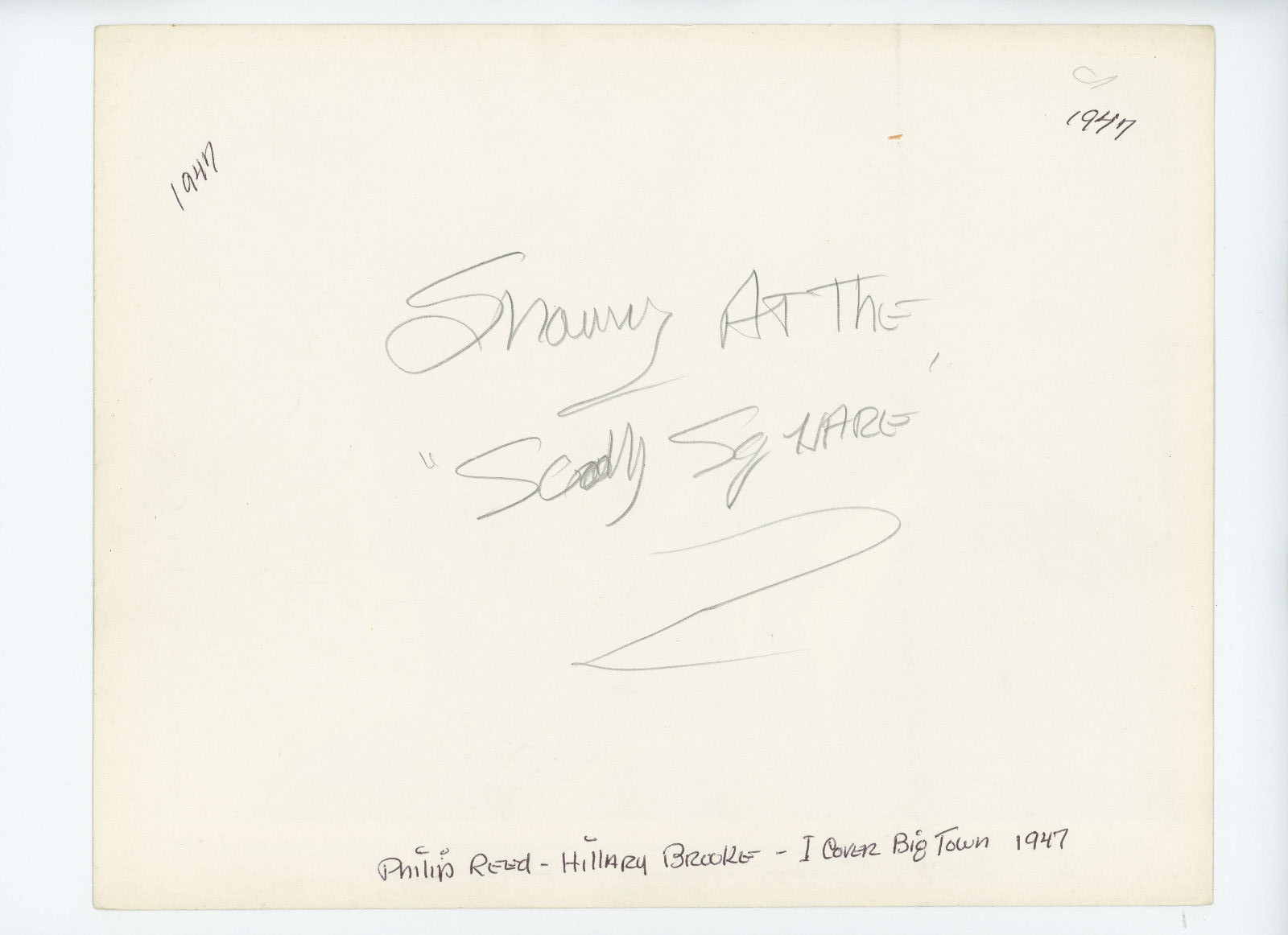 I COVER BIG TOWN Original Movie Still 8x10 Philip Reed, Hillary Brooke ...