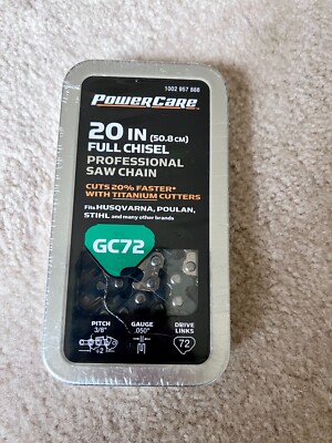 🔥PowerCare GC72 20 Inch Full Chisel Professional Saw Chain GC72🔥 | eBay