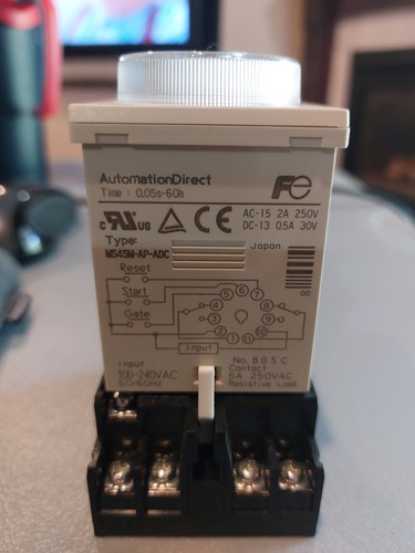 NEW, AUTOMATION DIRECT MS4SM-AP-ADC 0.05s-60h ON DELAY RELY TIMER, FREE ...