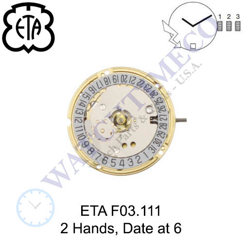 Genuine ETA F03.111 Watch Movement Swiss (Multiple Variations) | eBay