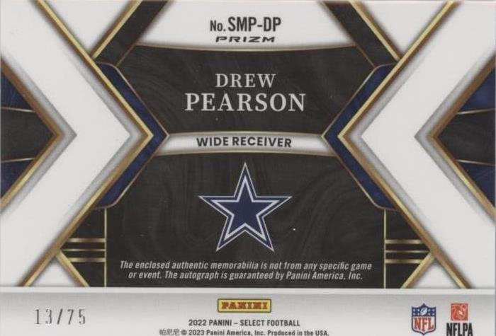 2022 Panini Select Drew Pearson #SMP-DP for sale | eBay