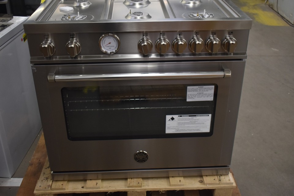 Bertazzoni Mast366gasxt 36 Stainless Natural Gas Range Nob 135418