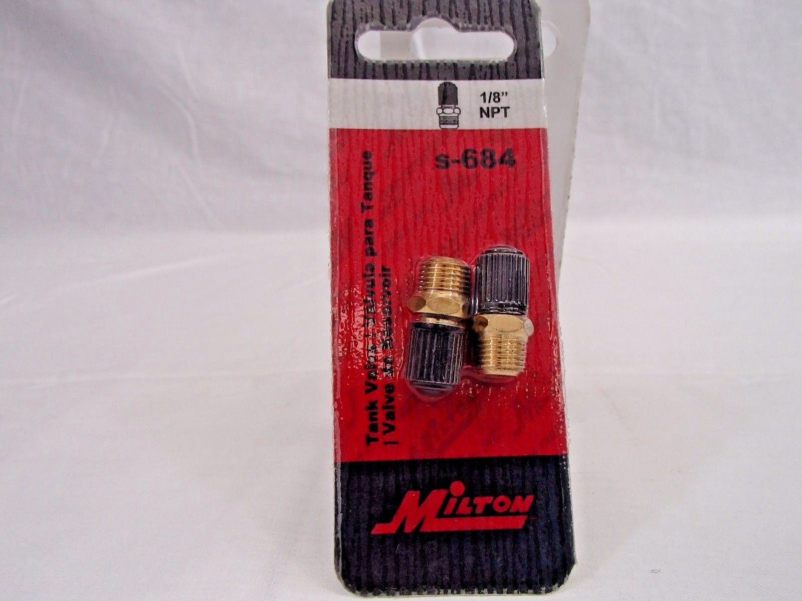Milton S684 1/8 NPT AIR TANK VALVE 2 PACK MFG IN USA PRESSURE TESTING ...