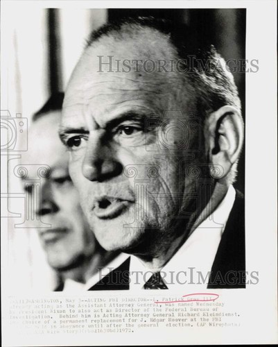 1972 Press Photo L. Patrick Gray III, named Director of FBI by ...