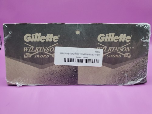 100 blades GILLETTE WILKINSON SWORD RAZOR BLADES Double Edge Safety ...