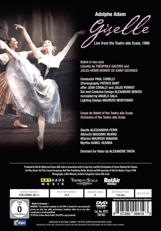 Giselle - Live aus dem Teatro alla Scala (Arthaus) (DVD) (US IMPORT ...