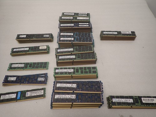 Lot of 126 / 16GB PC3 DDR3 Server Memory RAM / Mixed Brands And Speeds ...