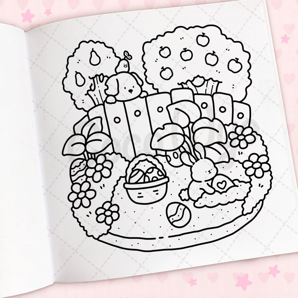 Cozy Cuties: Coloring Book for Adults and Kids (Cozy Spaces Coloring ...