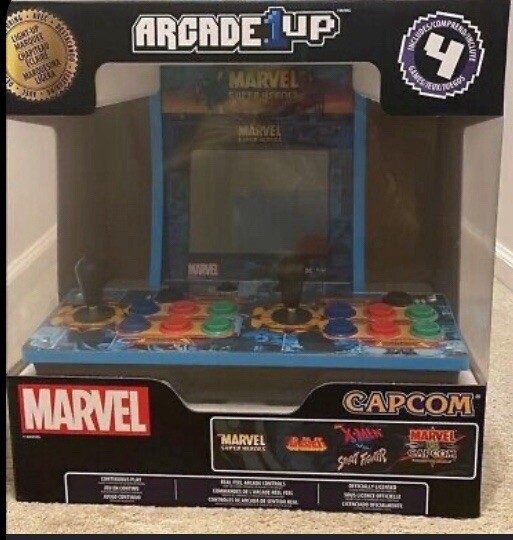 🕹️ARCADE1UP MARVEL Super Heroes 2 Player COUNTERCADE With 4 Games (NEW ...