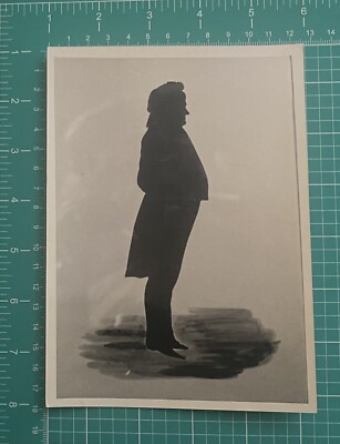 Silhouette Photograph~Standing Man Wearing Edwardian Era Clothes ...