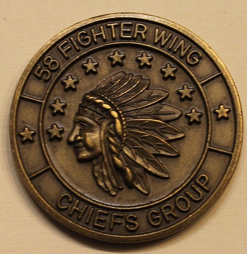 58th Fighter Wing Chief's Group Air Force Challenge Coin | eBay