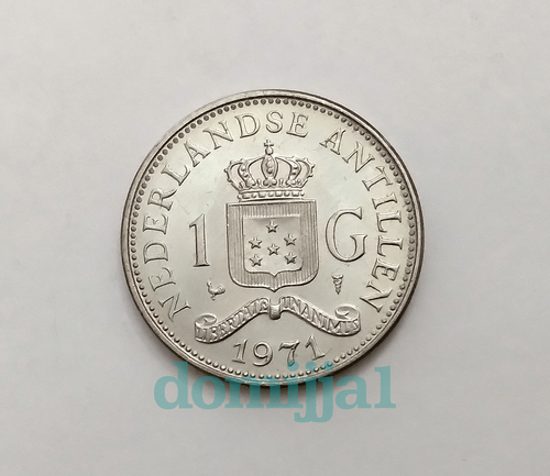 1971 Netherlands Antilles 1 Gulden Coin, KM #12 Uncirculated / | eBay