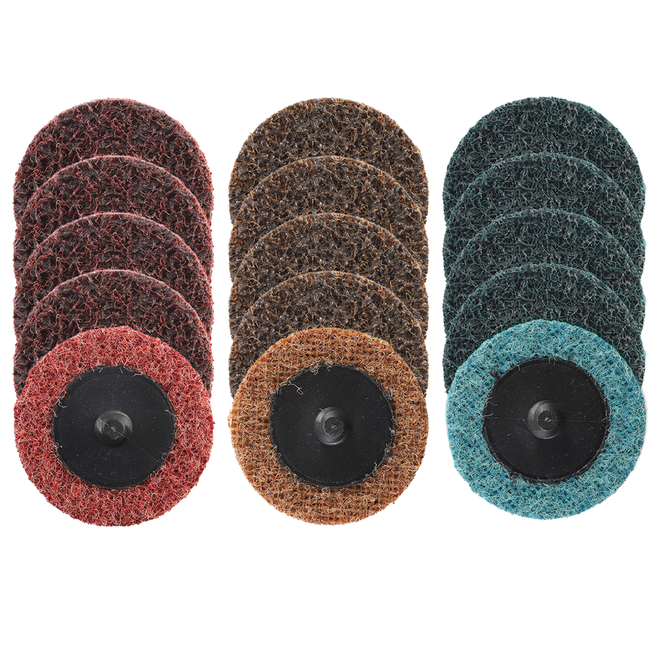 80PCS 2" Roll Lock Sanding Discs Set W/ 1/4 Holder Die Grinder Quick ...