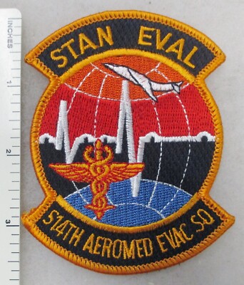 US AIR FORCE 514th AEROMED EVAC SQUADRON STAN EVAL PATCH Vintage ...