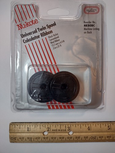 Nu-kote Universal Twin Spool Calculator Ribbon NK80BC Canon Royal Sharp ...