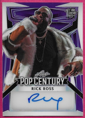 2023 Leaf Metal Pop Century RICK ROSS Purple Prismatic Autograph 10/20 ...