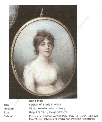 Mrs. Anne Mee (ca.1770-1851) "Portrait of a lady", high quality ...