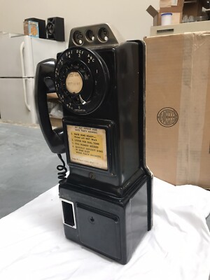 Vintage Automatic Electric Pay Telephone 3 Coin Slot Rotary Dial | eBay