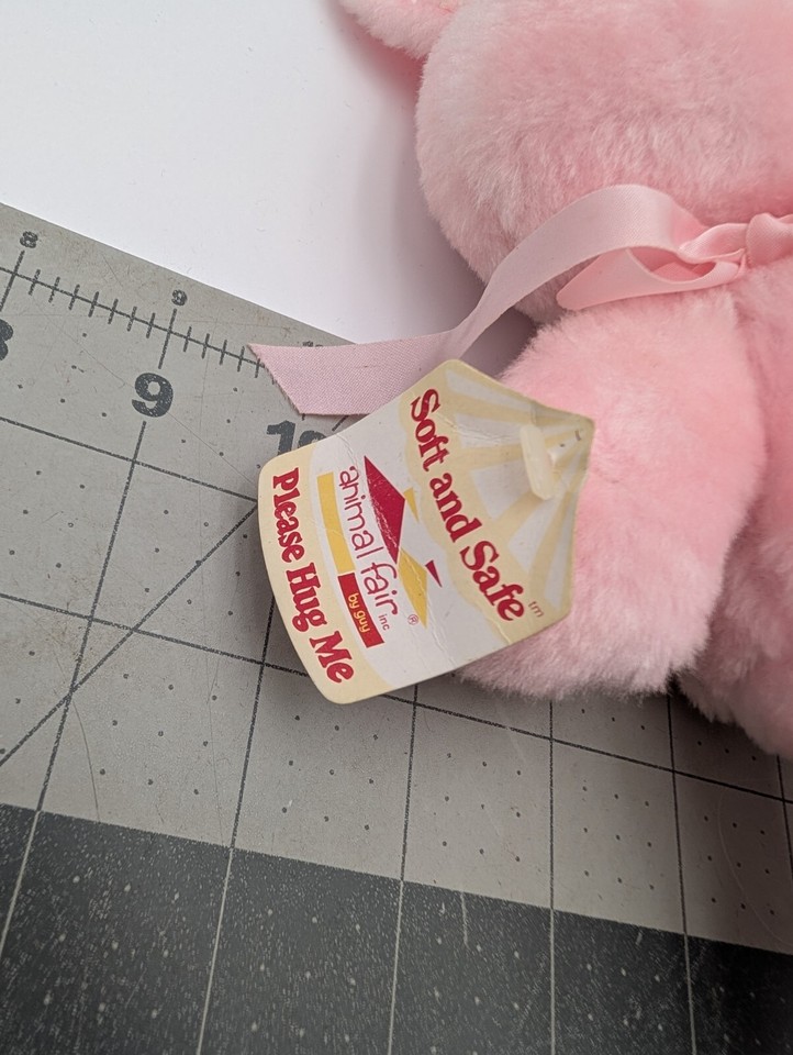 Animal Fair Pink Rabbit Plush Bunny 11 Inch Stuffed Animal Toy | eBay