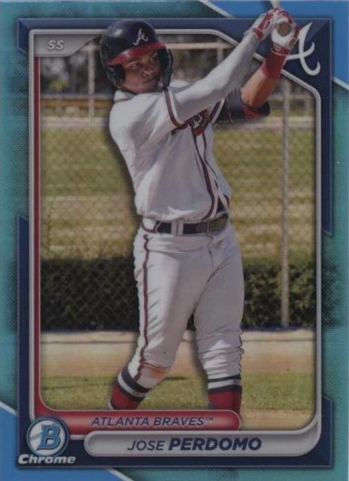 2024 Bowman Draft - Chrome Jose Perdomo #BDC-200 Sky Blue Refractor (RC ...