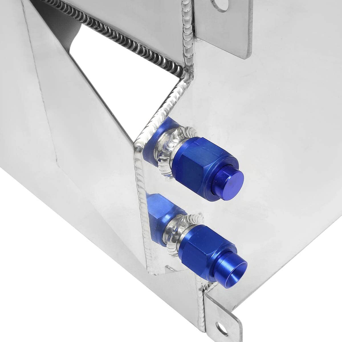 20 Gallon Lightweight Polished Aluminum Race Drift Fuel Cell Tank with ...