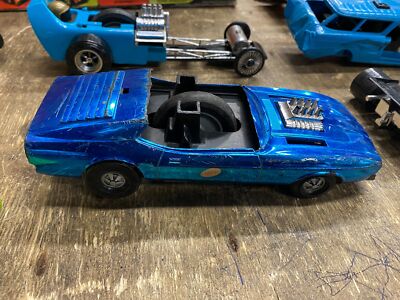 Vtg 1970 Kenner SSP Hustlin Hoss Blue Toy Race Car | eBay