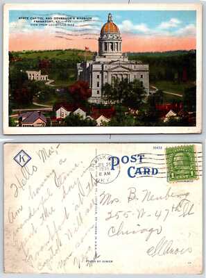 Louisville STATE CAPITOL & GOVERNOR'S HOME Kentucky Postcard e376 | eBay