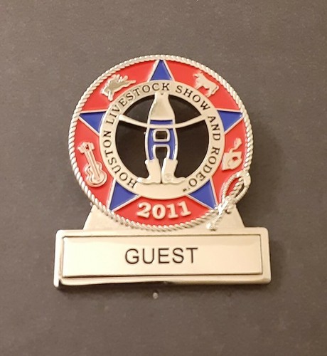 Houston Livestock Show and Rodeo 2011 Guest Gold Tone & Enameled Badge ...