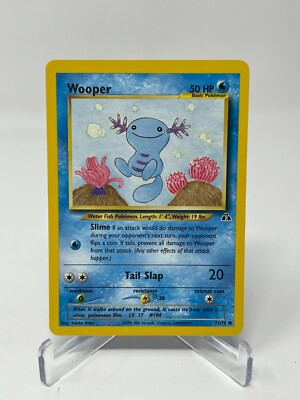 Pokemon Neo Discovery 1st Edition Wooper 71/75 NM Pack Fresh | eBay