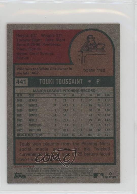 2024 Topps Heritage Mini Touki Toussaint #441 | eBay