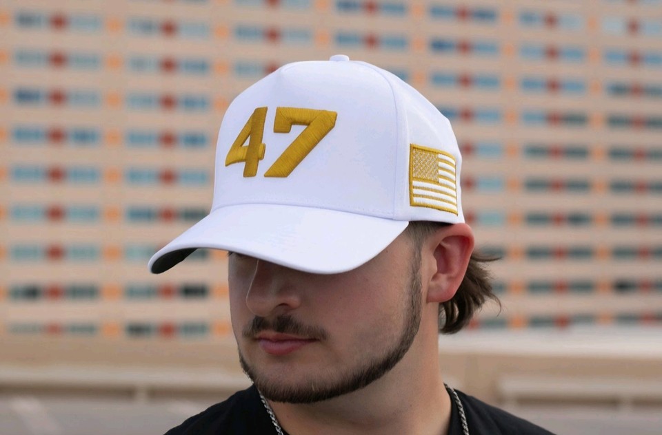 Authentic Limited Charlie Kirk White Hat Cap Gold 47 Turning Point USA ...