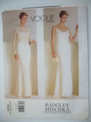 vogue 2065 designer formal evening gown pattern uncut FF 12-16 | eBay
