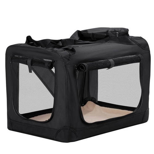 HICC PULE Collapsible Portable Kennel, 28 Inch Soft-Sided Pet Crate for ...