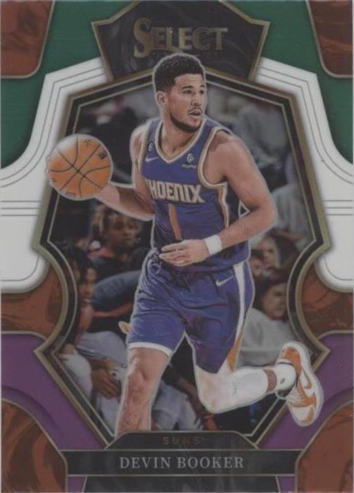 2022-23 Panini Select - Premier Level Devin Booker #138 Green White ...