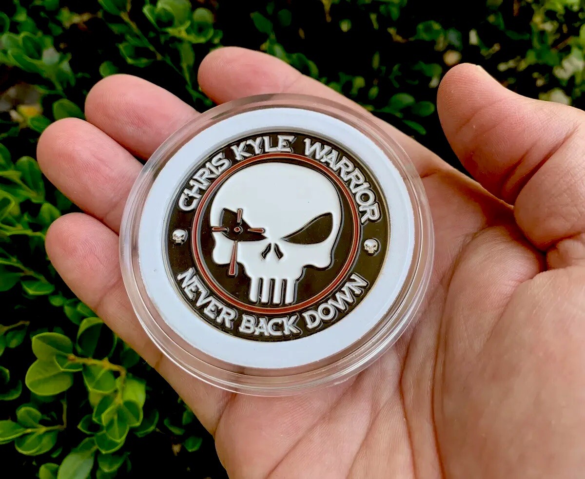 Punisher Logo Chris Kyle Sew On Patch – Seal Team 3 US Iraq War