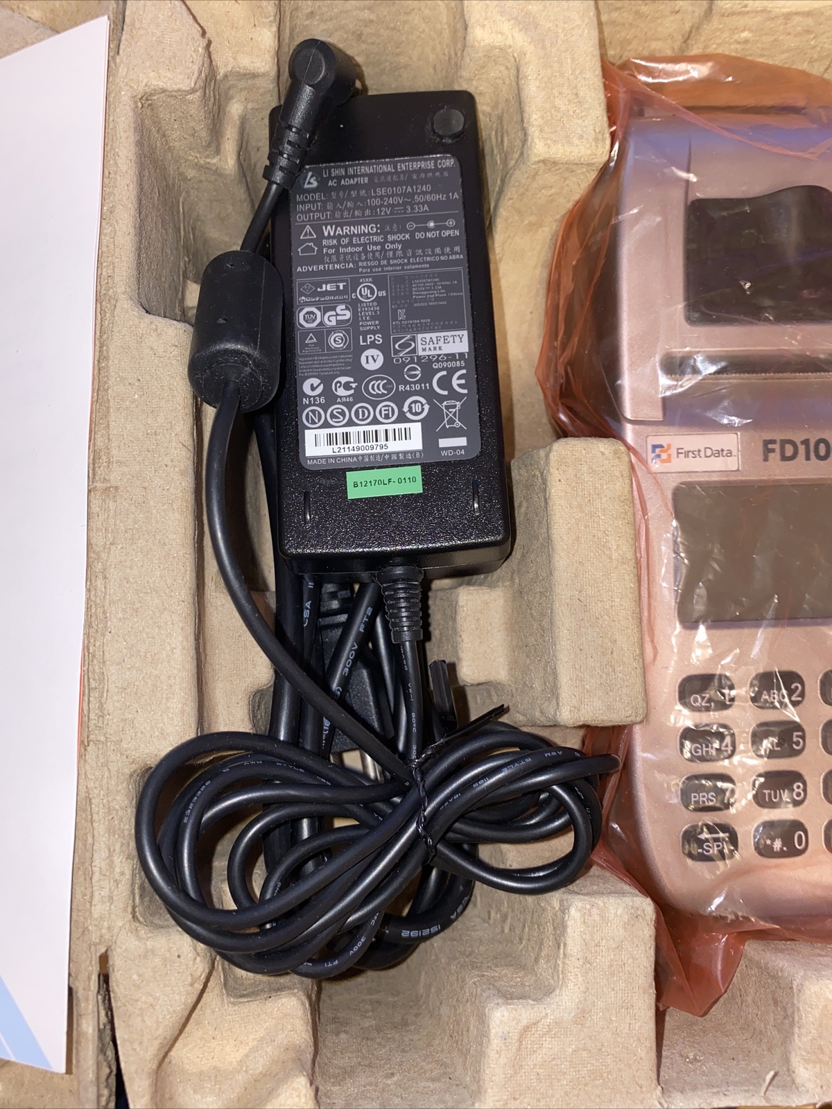 First Data FD100ti Credit Card Machine & First Data Merchant Services ...