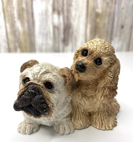 Vintage Stone Critters 1987 BullDog Pup & Cocker SC-269 Dog Figurine ...