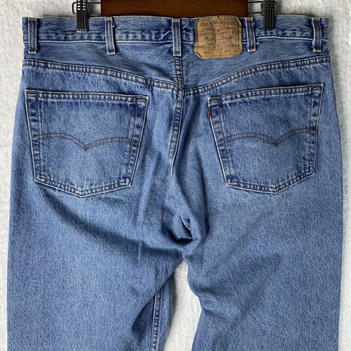 Vintage Levis Jeans 501XX Mens 40/32 Button Fly Straight Leg Vintage Levis Jeans 501XX Mens 40/32 Button Fly Straight Leg