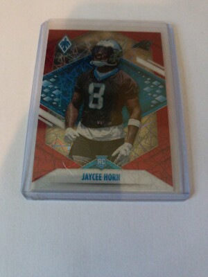2021 Panini Phoenix Jaycee Horn /285 Red Laser RC Panthers | eBay