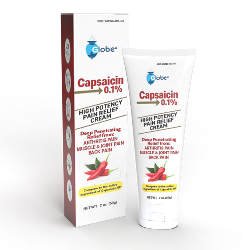 Globe Capsaicin 0.1% High Potency Pain Relief Cream (2 oz) (3 Pack) | eBay