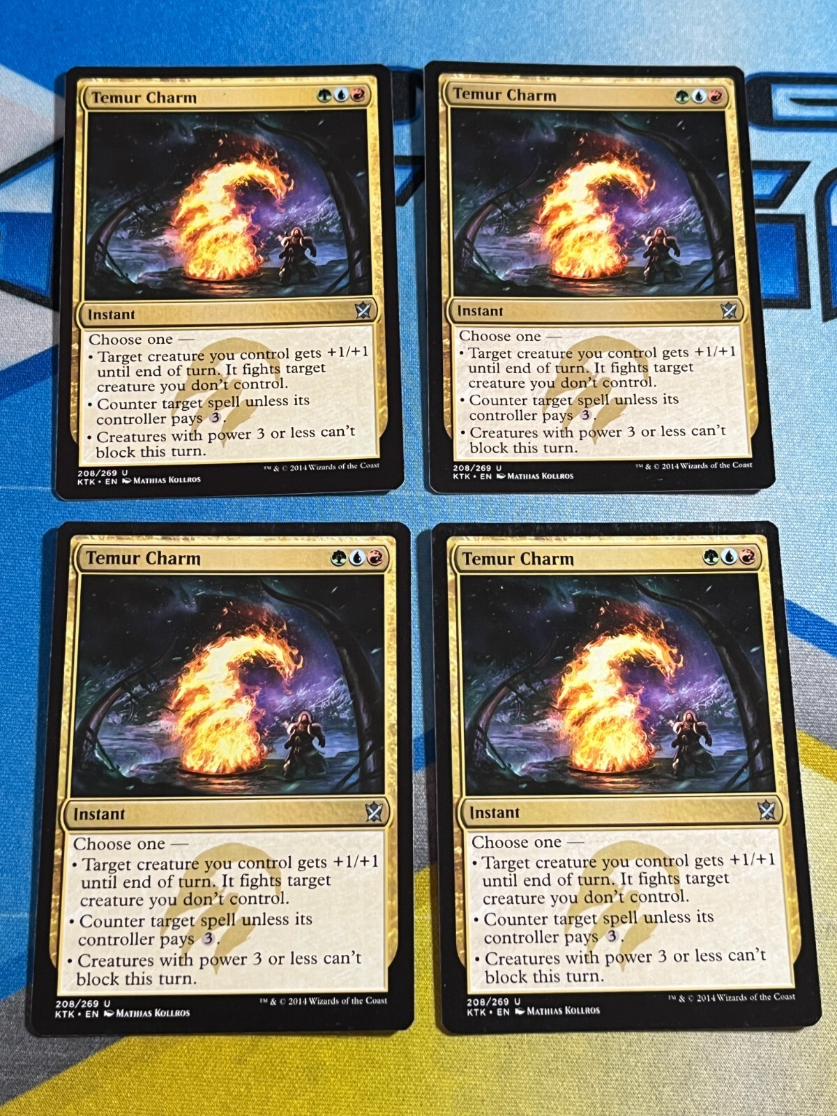 Magic the Gathering MTG Khans of Tarkir TEMUR CHARM x4 | eBay
