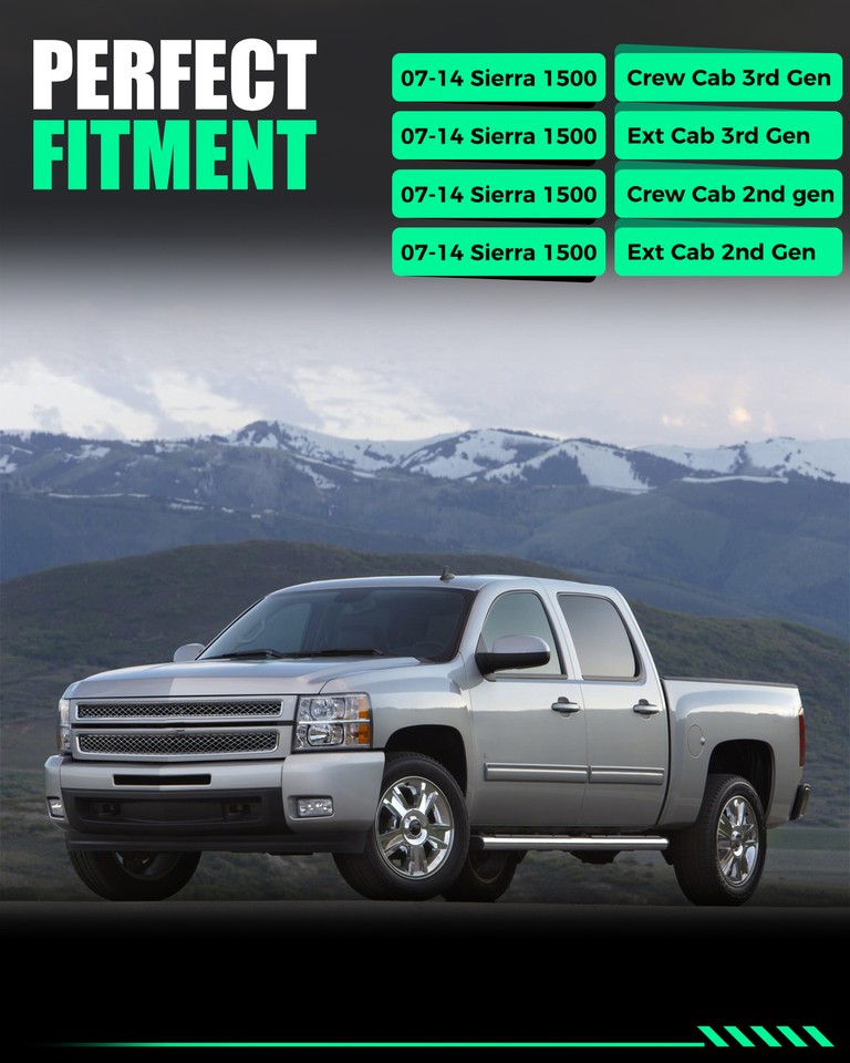 Mid&Mid-Rear Frame for 2007-2014 Chevy Silverado & Sierra 1500 Ext ...