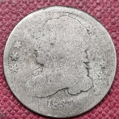 1837 Capped Bust Dime 10c Circulated #78102 | eBay