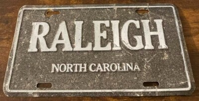Raleigh North Carolina Booster License Plate | eBay