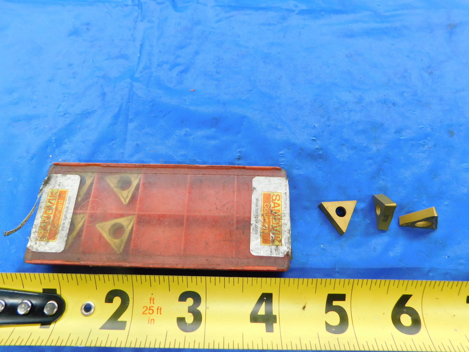 7PCS SANDVIK TCMT 16 T3 08-UM 2015 TiN CARBIDE TURNING INSERTS TCMT 3(2 ...