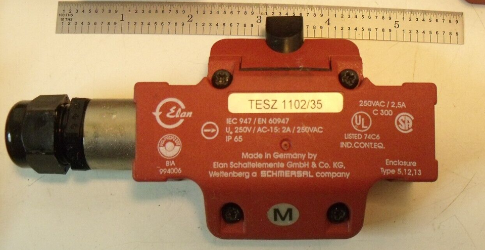 Elan SCHMERSAL TESZ 1102/35 HINGE SAFETY SWITCH | eBay