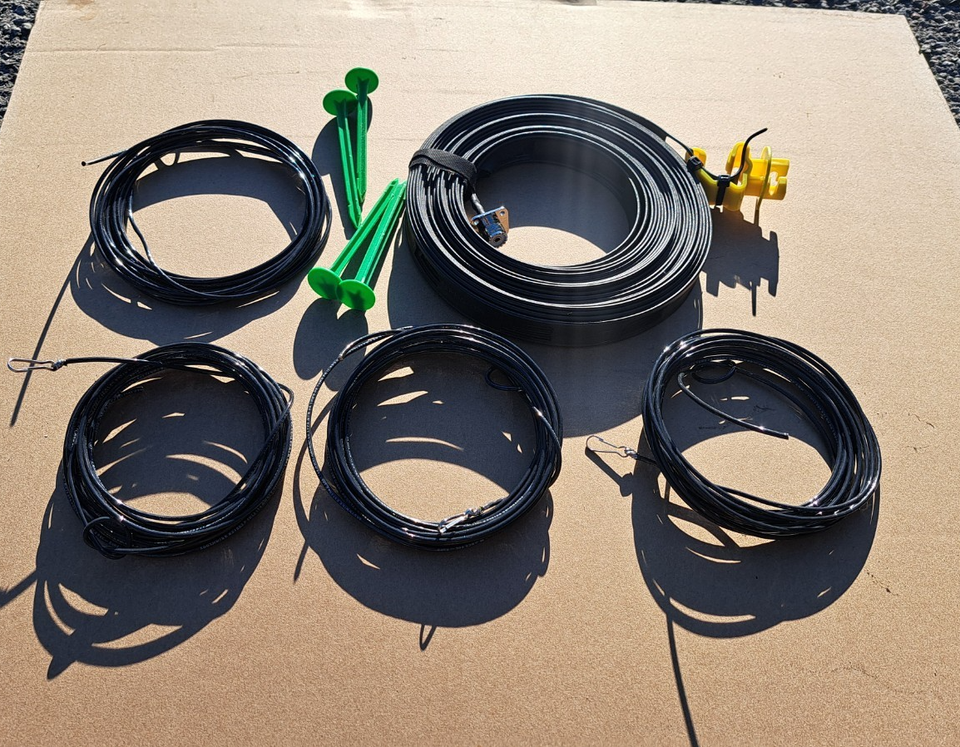 W4BD 4020 Fan Vertical Portable POTA Wire Antenna WITH RADIAL KIT For ...