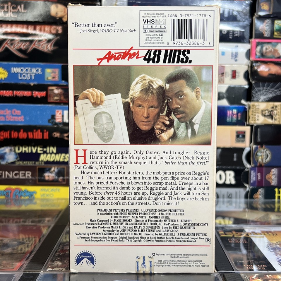 48 Hrs / Another 48 Hours VHS Lot Tested Eddie Murphy Nick Nolte Action ...