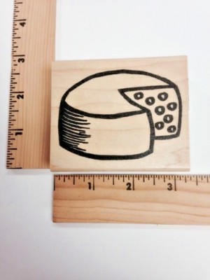 Great American Stamp Store - Cheese Rubber Stamp - New | eBay